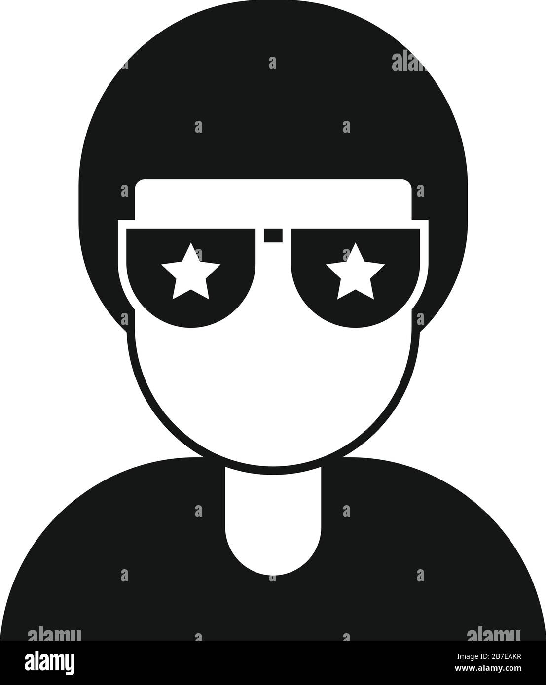 Famous person icon. Simple illustration of famous person vector icon ...