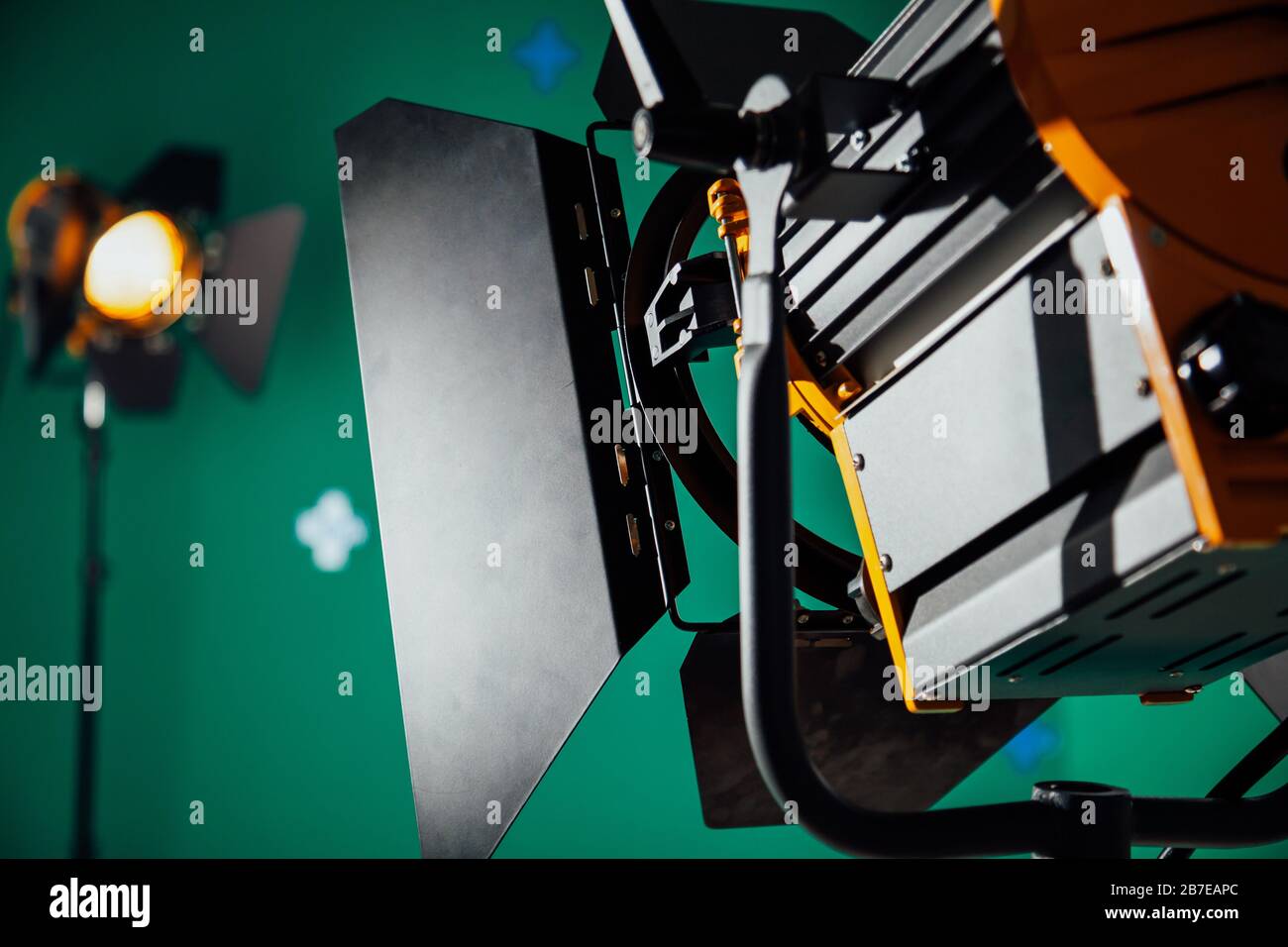 Photo Studio for the filming of chroma key Stock Photo - Alamy