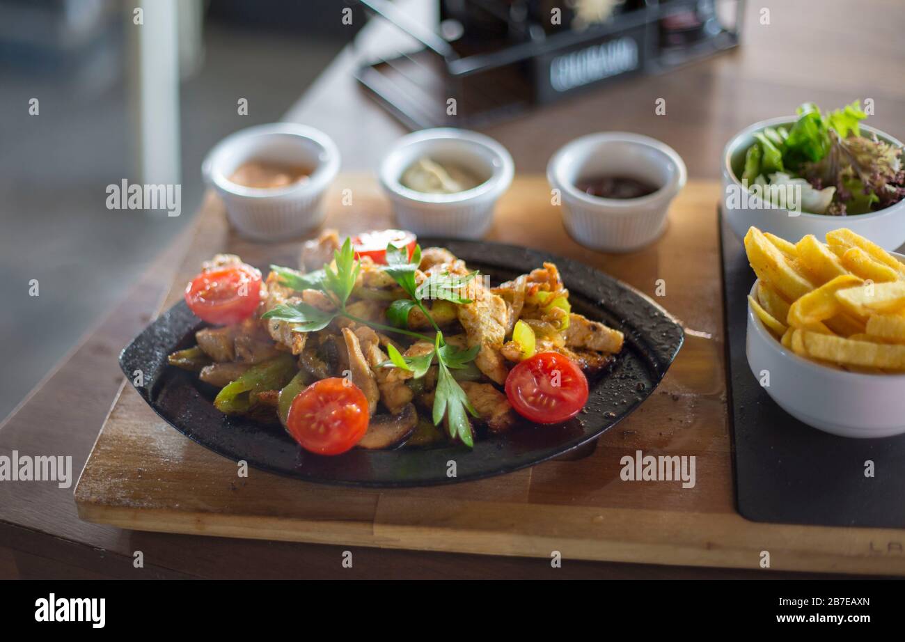 Chicken food stock photo Stock Photo - Alamy