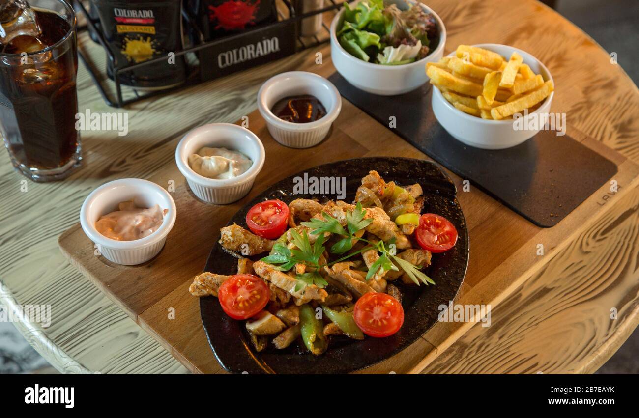 Chicken food stock photo Stock Photo - Alamy