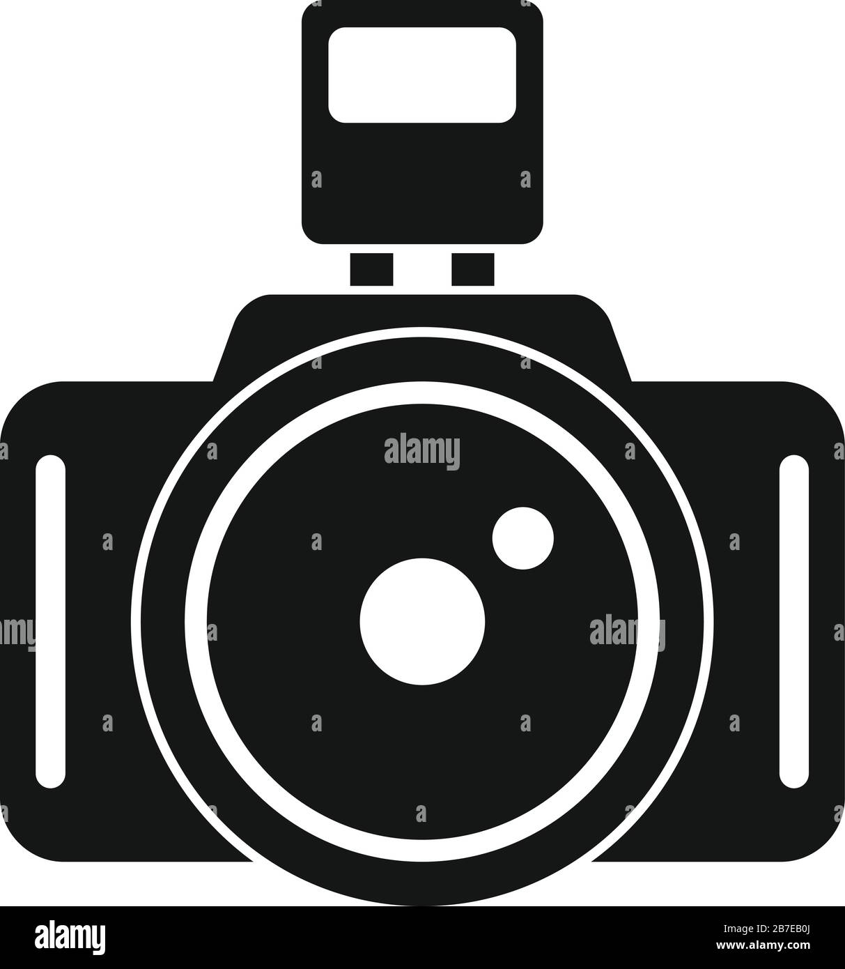 Photo camera icon. Simple illustration of photo camera vector icon for ...