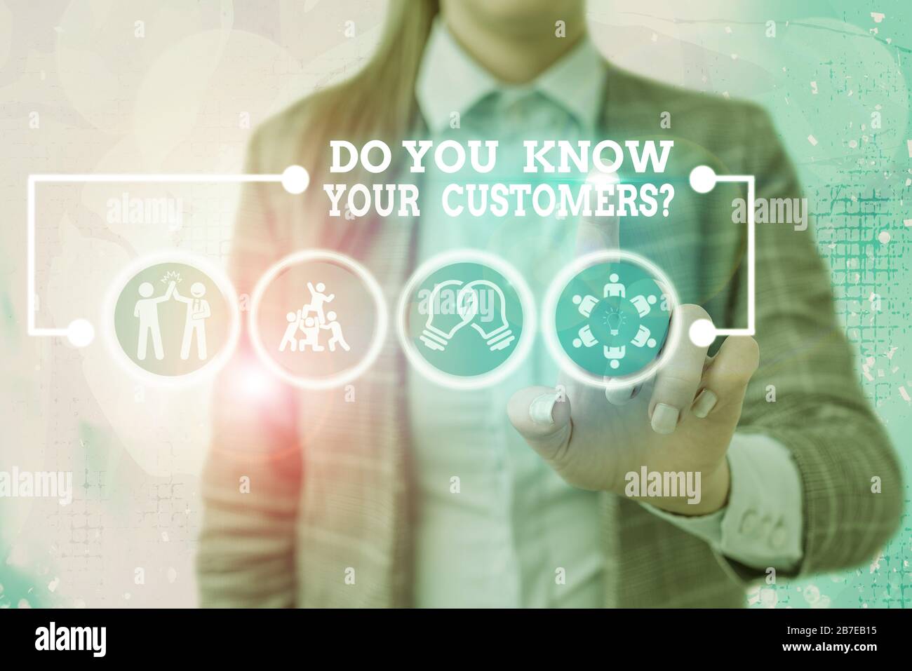 Writing note showing Do You Know Your Customers question. Business ...