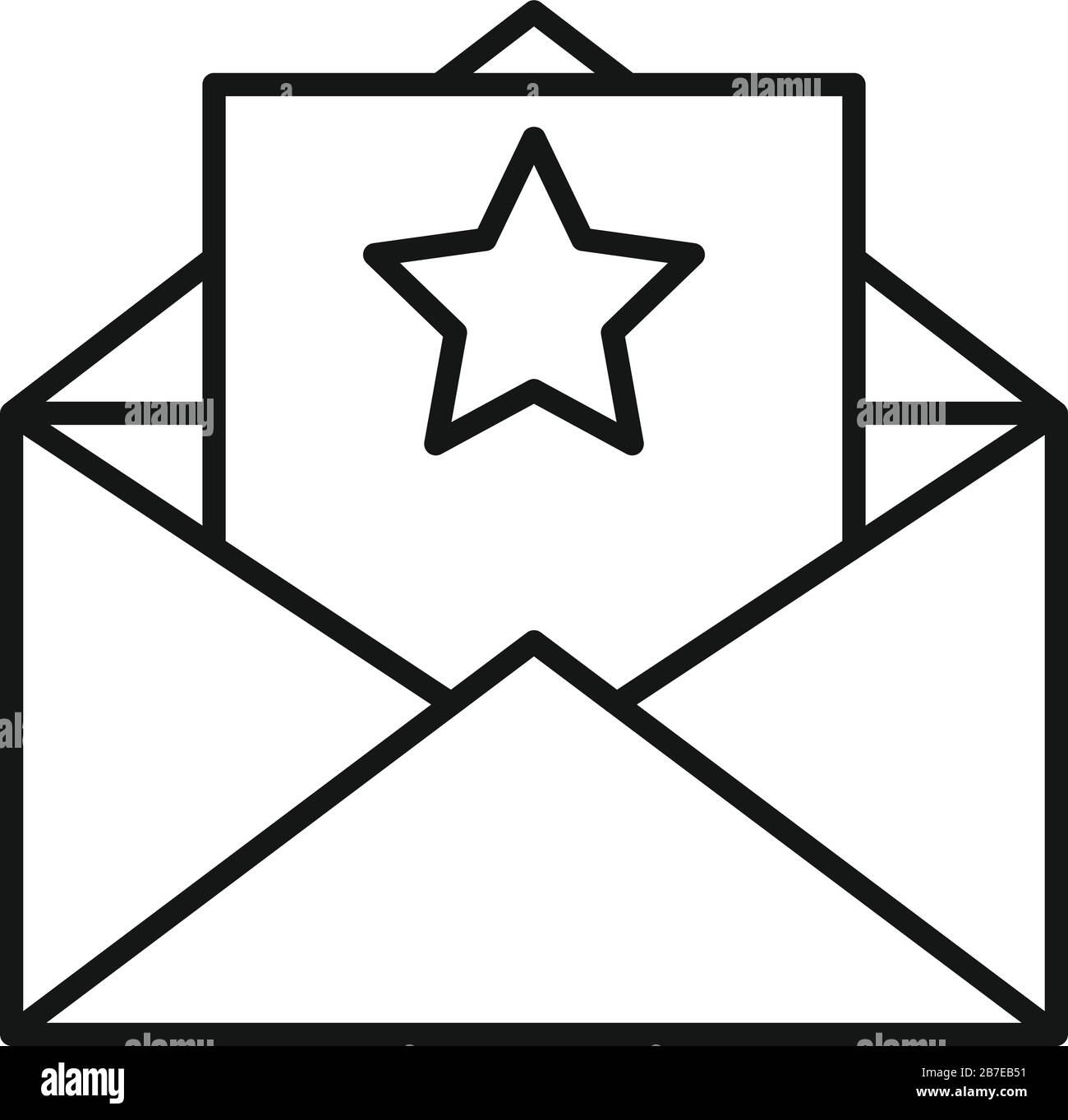 Vip person invitation icon. Outline vip person invitation vector icon ...