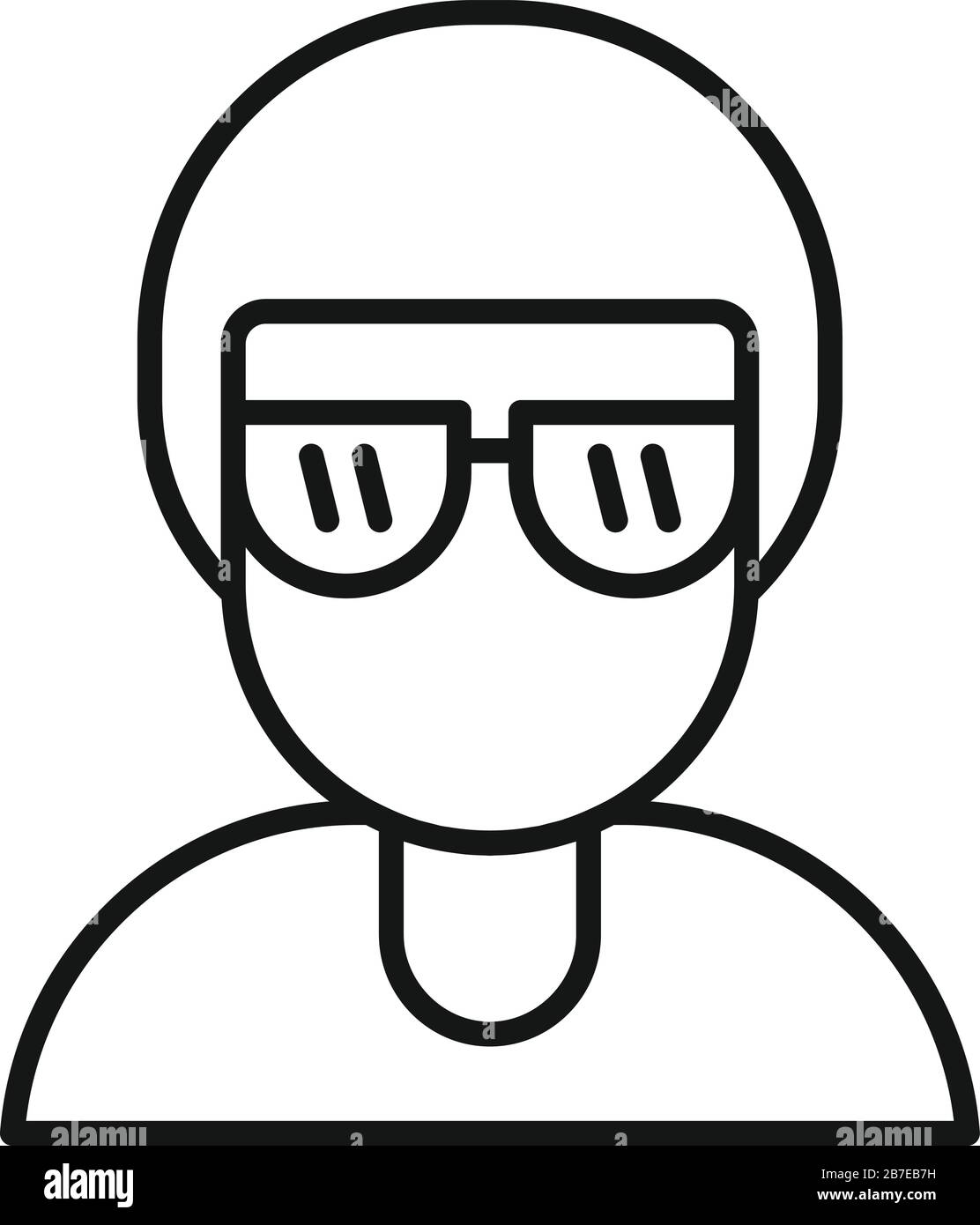 Famous person icon. Outline famous person vector icon for web design ...
