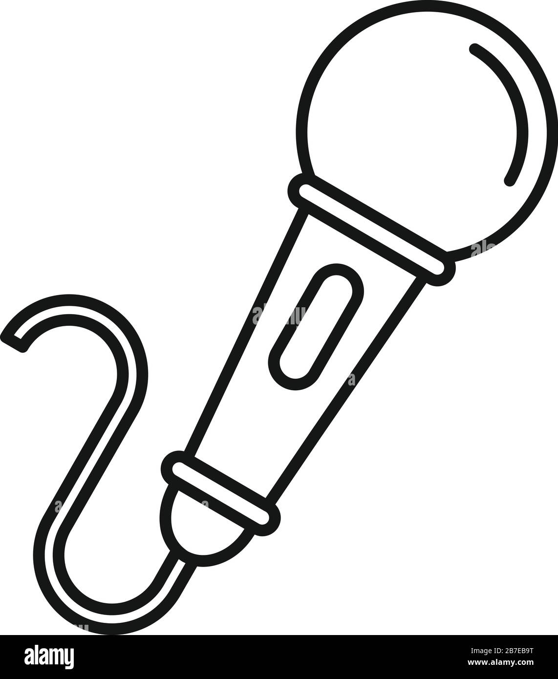 Sing microphone icon. Outline sing microphone vector icon for web ...