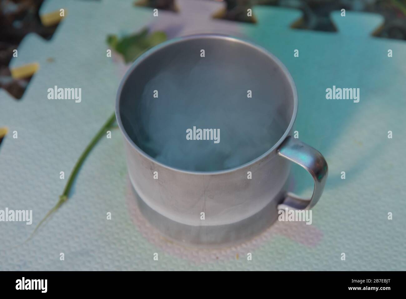 Chemical experiment, show with liquid nitrogen . researcher in uniform ...