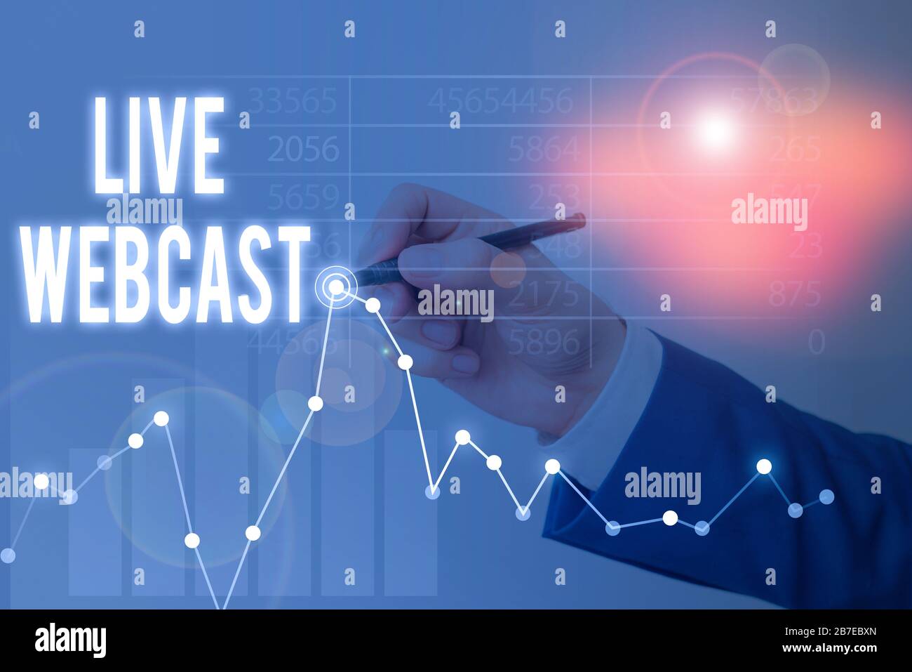 Conceptual hand writing showing Live Webcast. Concept meaning the ...