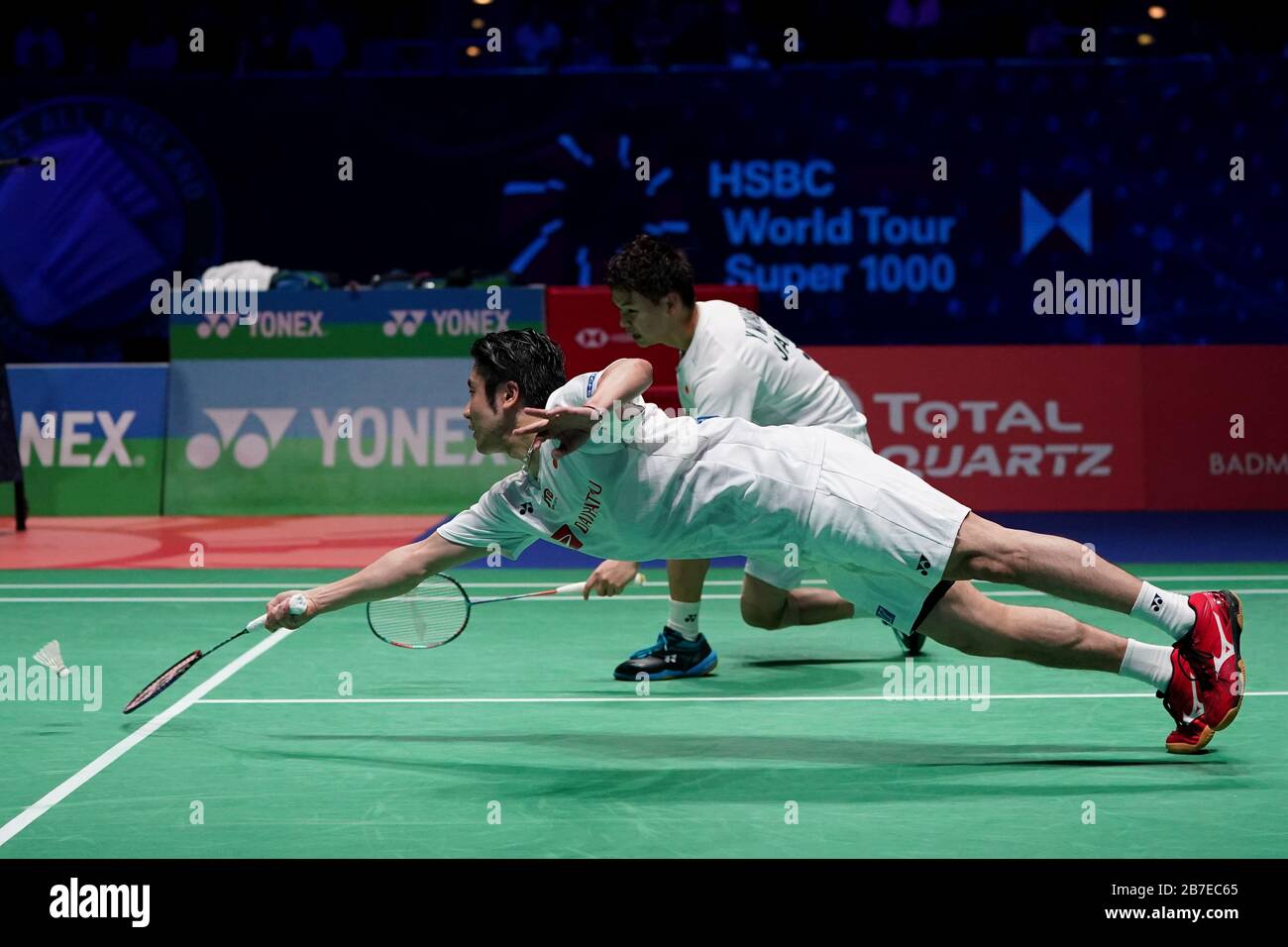 Japan's Hiroyuki Endo (front) Yuta Watanabe in action in the Men's ...