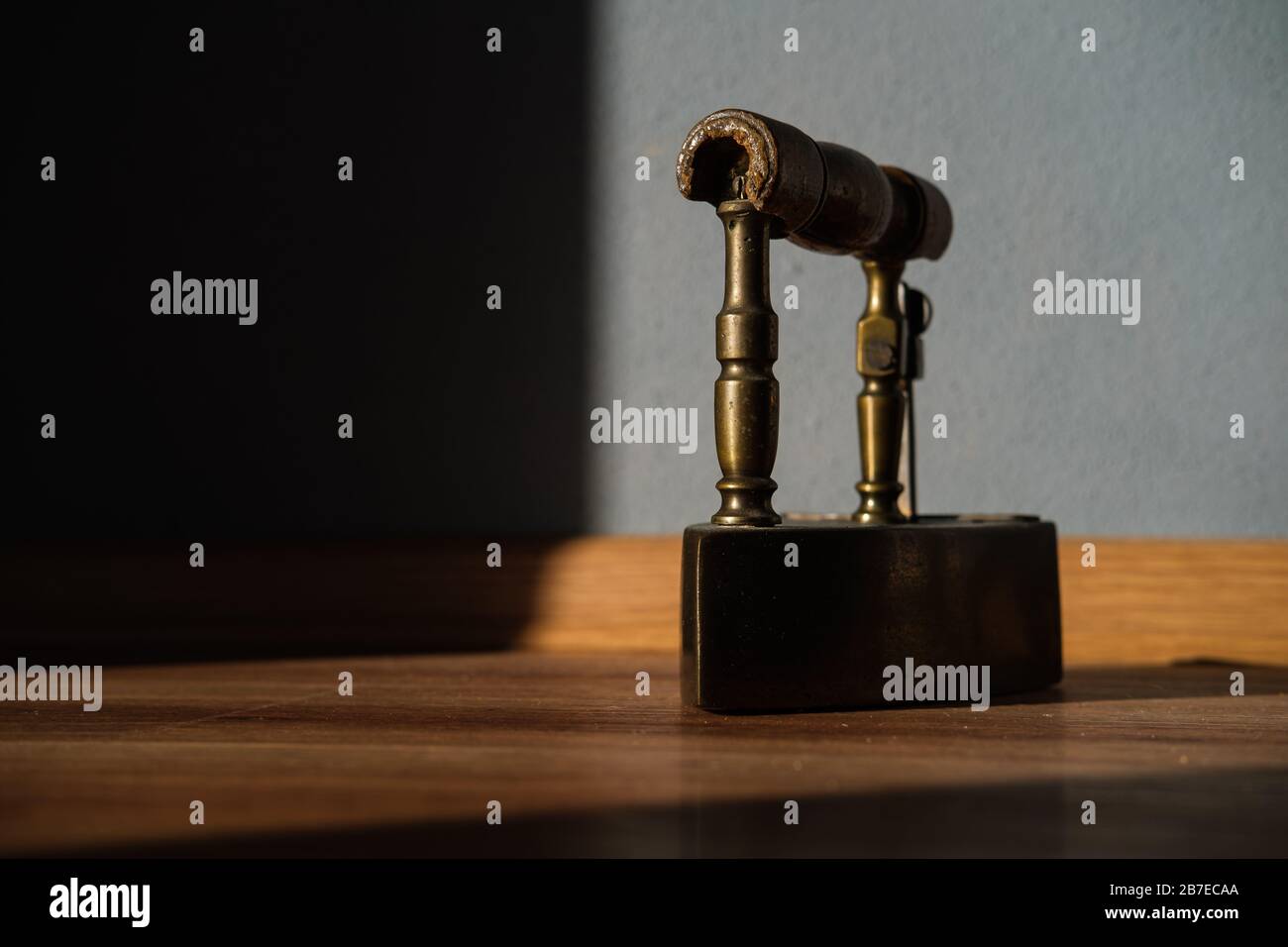 Old vintage steam iron beautiful decoration for home Stock Photo - Alamy