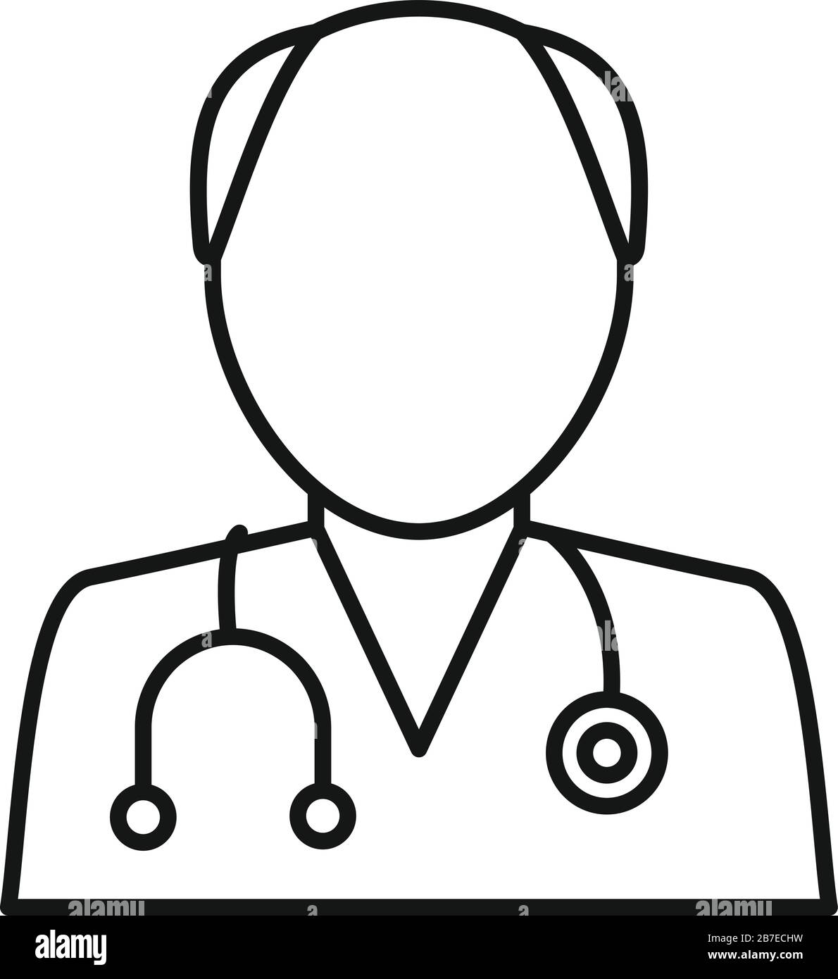 Podiatrist doctor icon. Outline podiatrist doctor vector icon for web ...