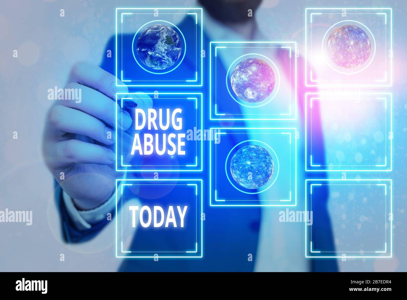 Handwriting text Drug Abuse. Conceptual photo the habitual taking of ...