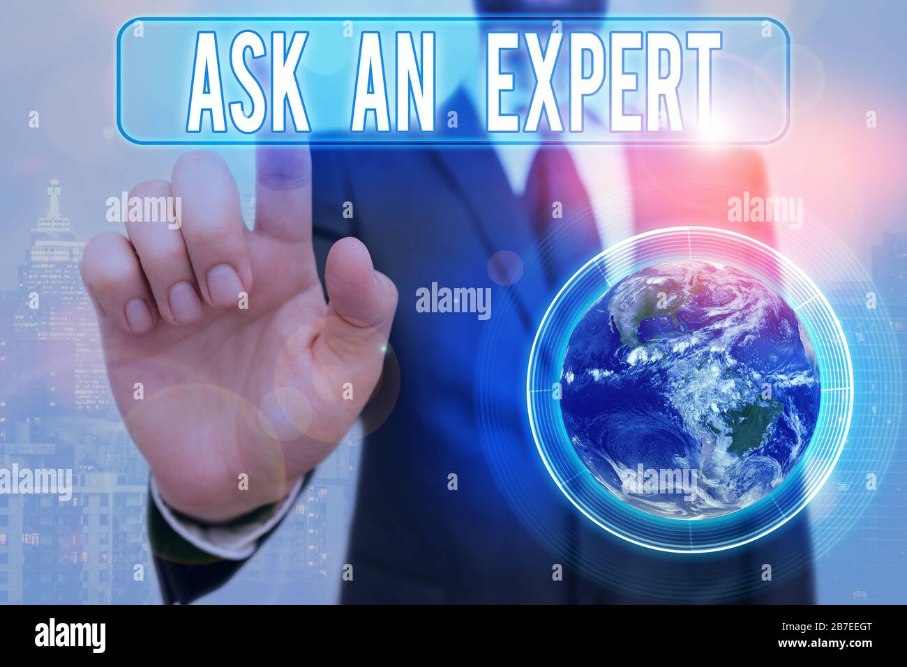 Writing note showing Ask An Expert. Business concept for confirmation ...