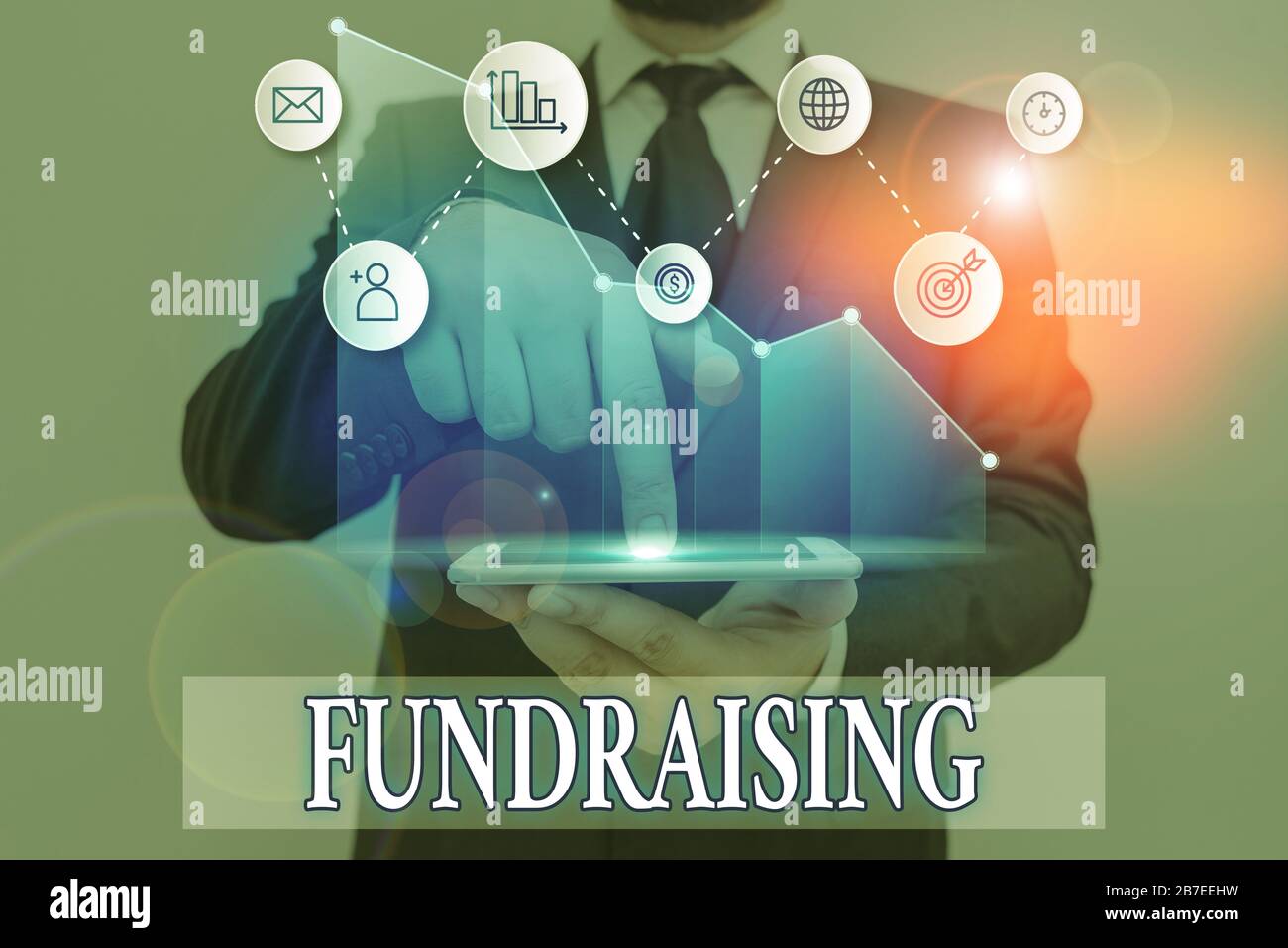 Word writing text Fundraising. Business photo showcasing seeking to ...