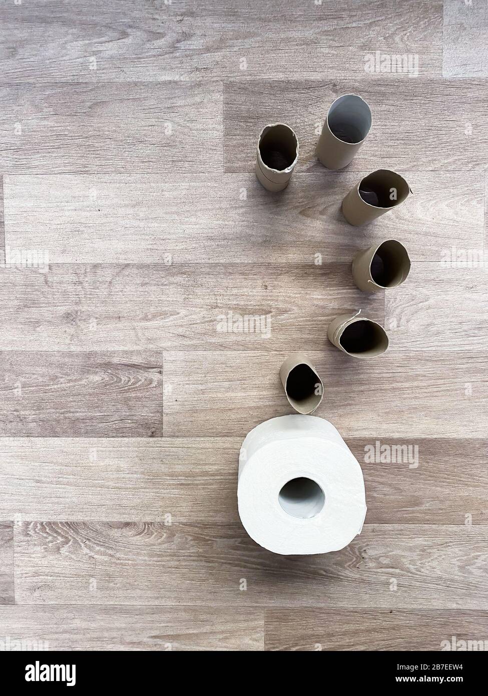 Toilet paper in shape of question mark conceptual background Stock ...