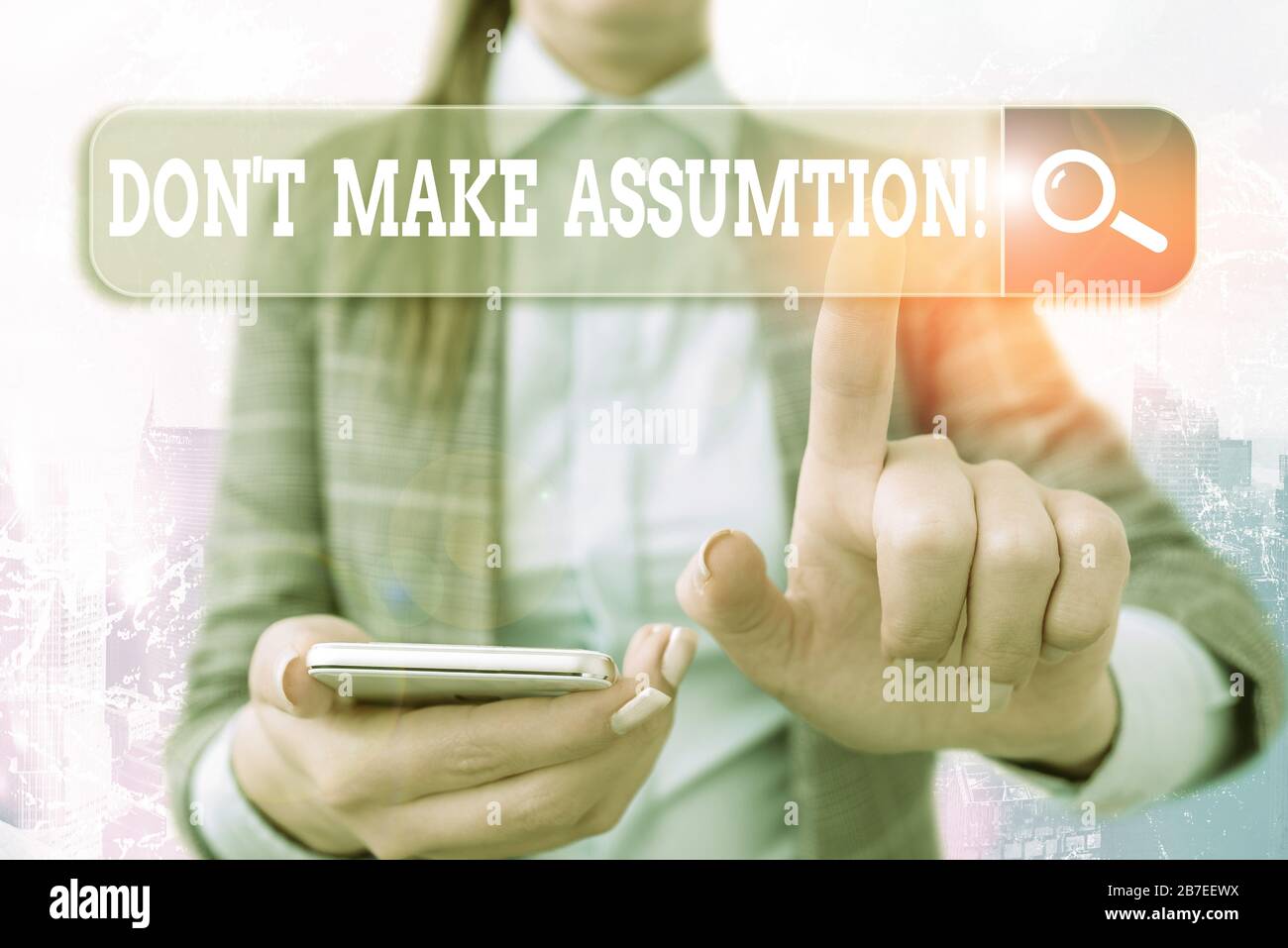 Handwriting text writing Dont Make Assumption. Conceptual photo ...