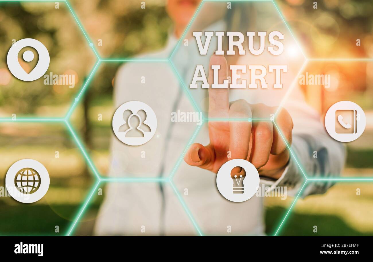Conceptual hand writing showing Virus Alert. Concept meaning message ... Conceptual hand writing showing Virus Alert. Concept meaning message ...
