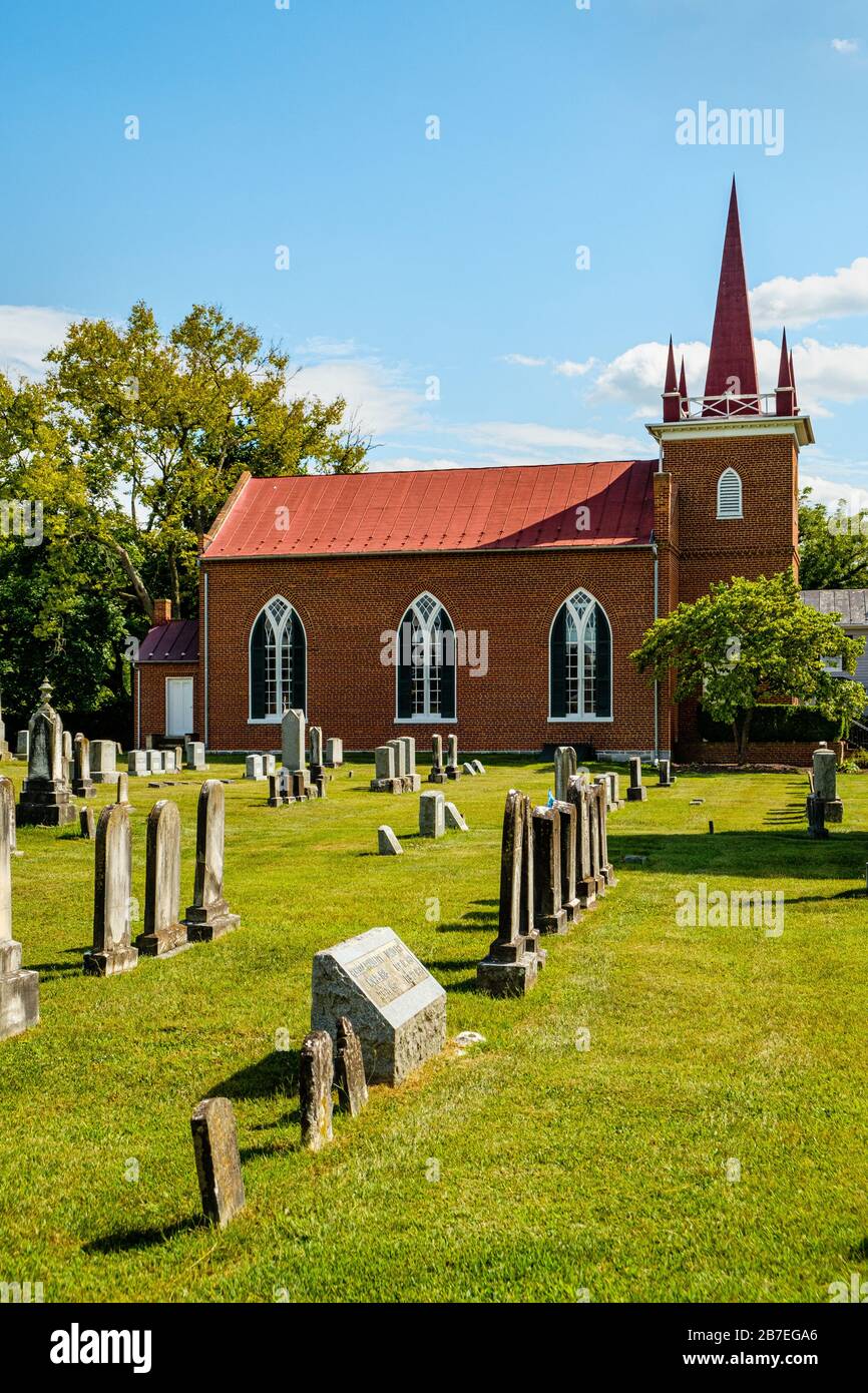 Grace Episcopal Church, 112 East Street, Middleway, West Virginia Stock ...