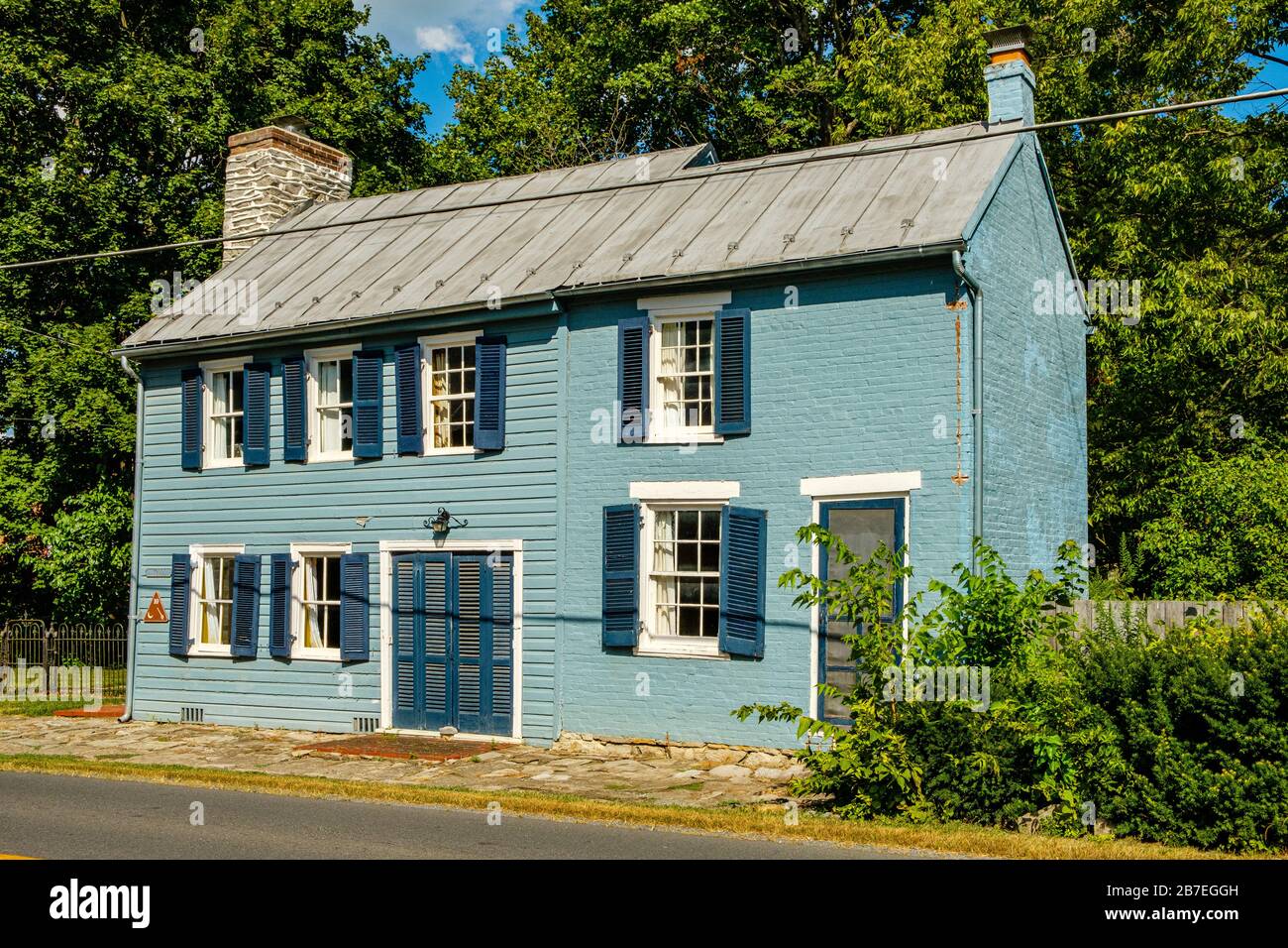 Strider House, 7290 Queen Street, Middleway, West Virginia Stock Photo ...