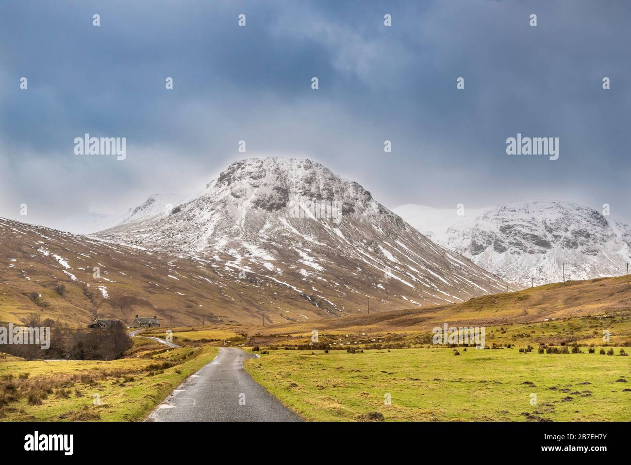 Typical Scottish panorama view, mountains, Highlands, Scotland Stock ...