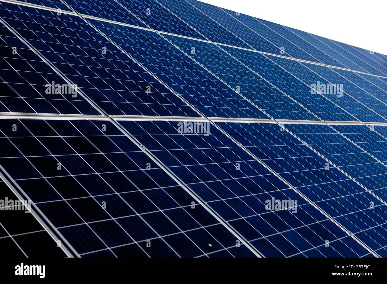 Solar Panels isolated in white background for solar energy concept ...