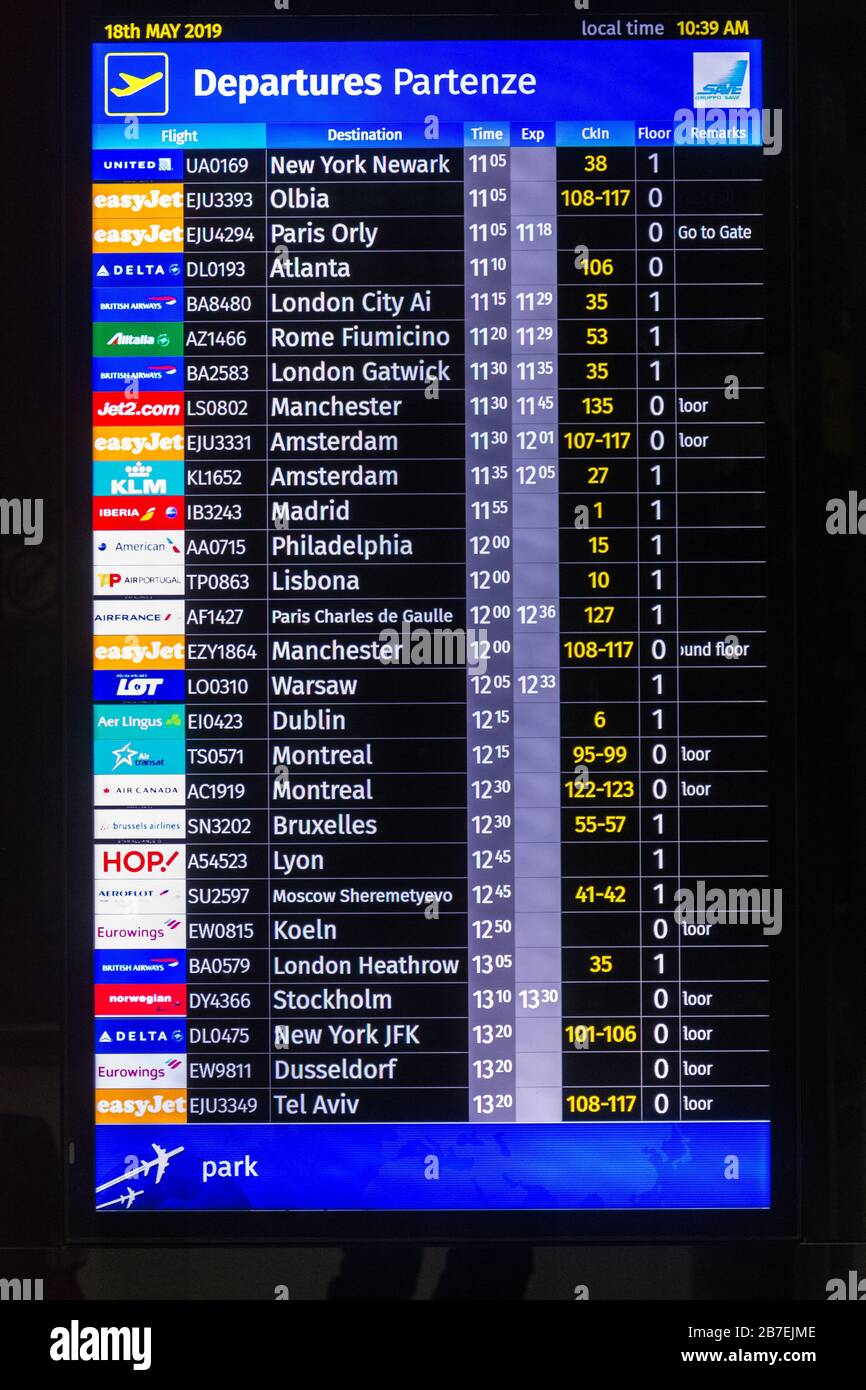 Flight information chart hi-res stock photography and images - Alamy