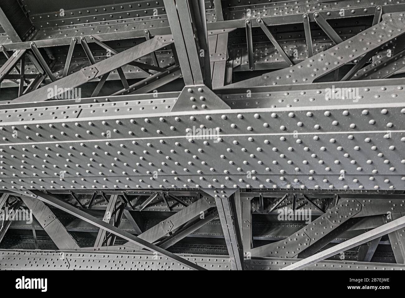 gray Steel construction with rivets Stock Photo - Alamy