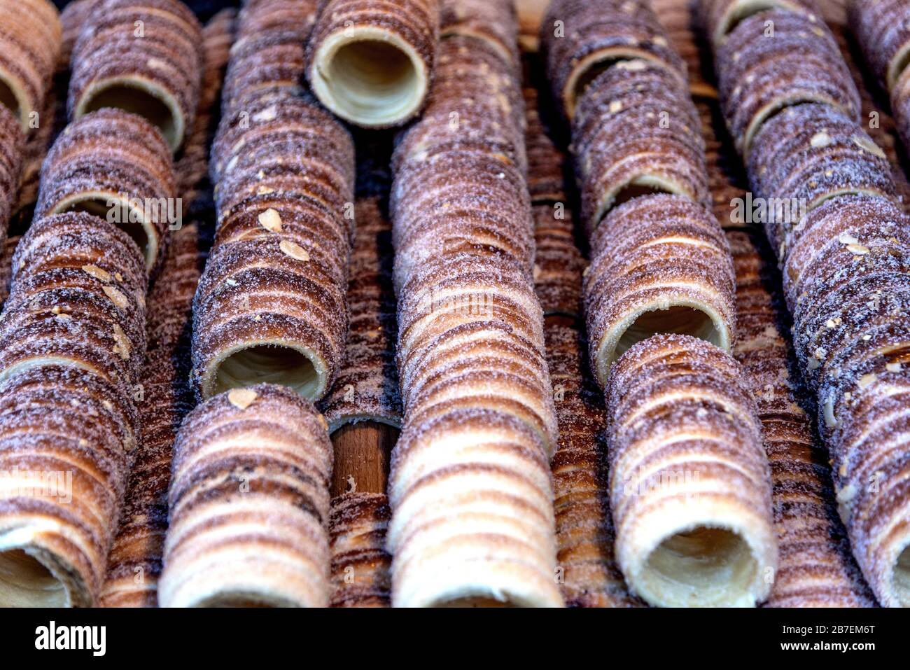 Trdelnik Cinnamon Sugar Spiral Pastry Stock Photo - Alamy