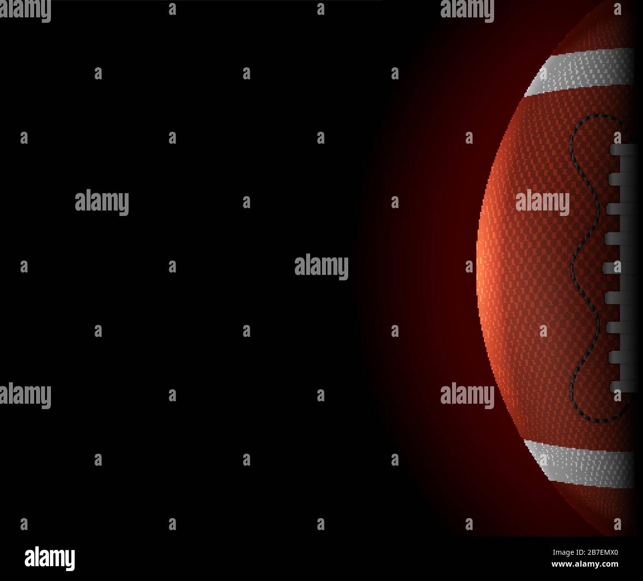 American Football Ball Banner Stock Vector Image & Art - Alamy