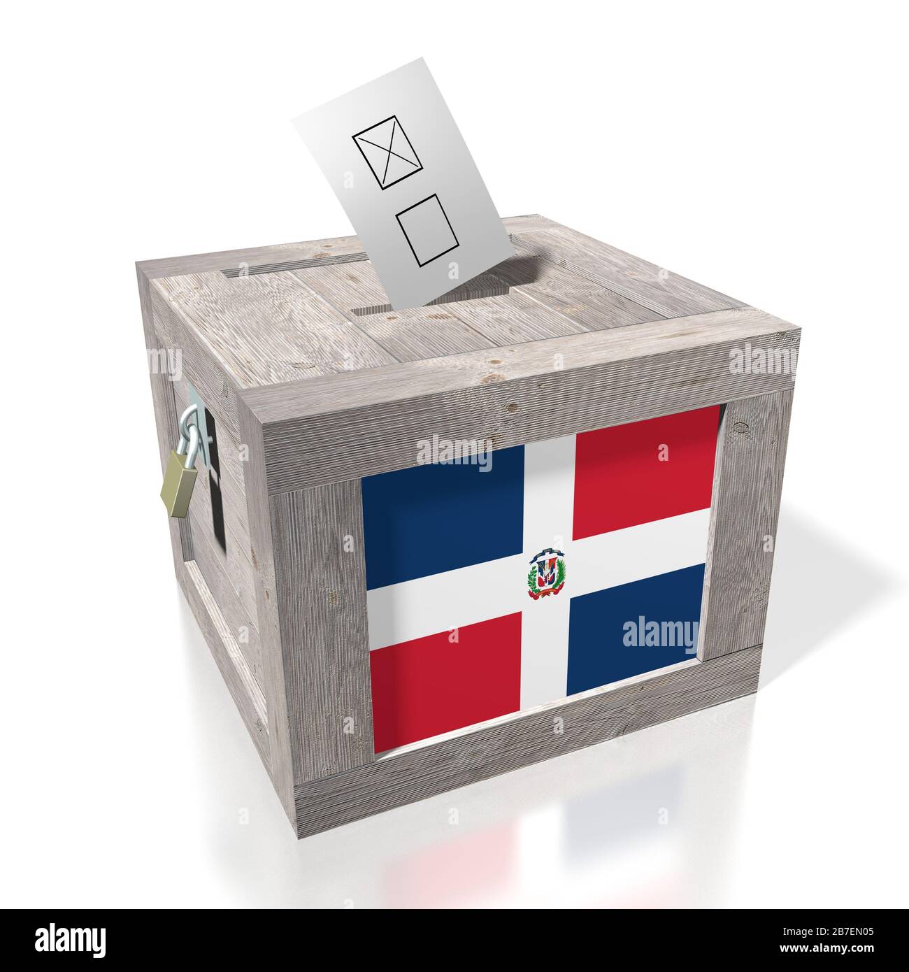 Dominican republic ballot box voting election concept hi-res stock ...