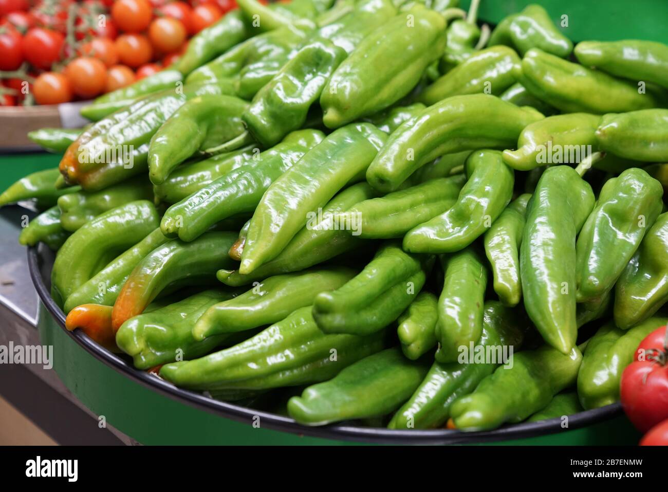 fruits and vegetables at organic fair stock photo Stock Photo - Alamy