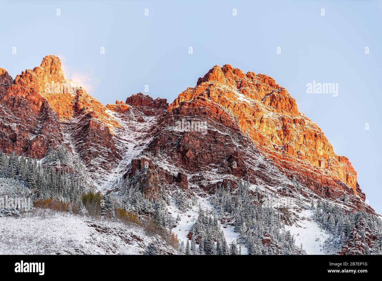 Aspen maroon bells winter hi-res stock photography and images - Alamy