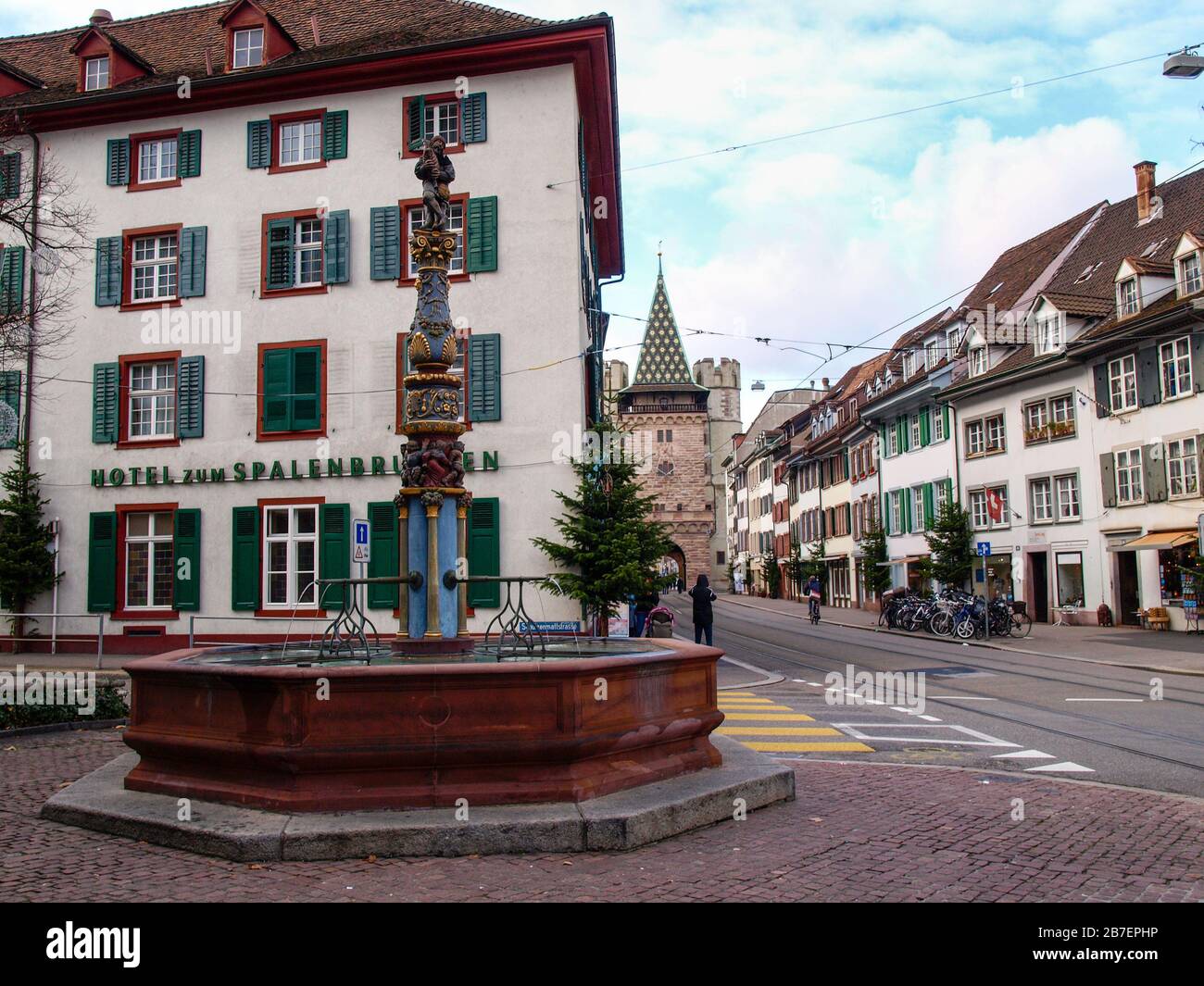 Basel, Switzerland - 2017, December 17: Ornamental statues in the ...
