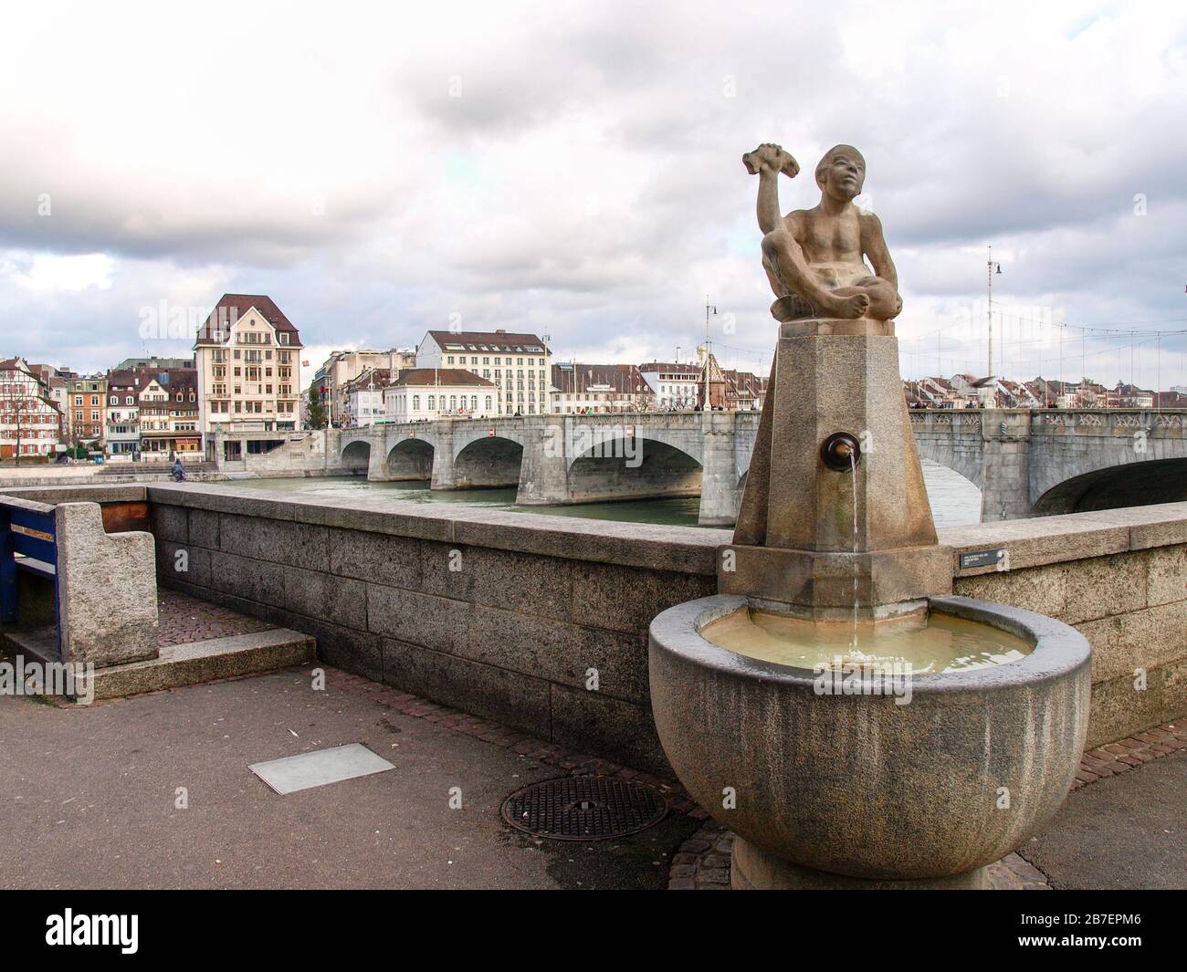Basel, Switzerland - 2017, December 17: Ornamental statues in the ...