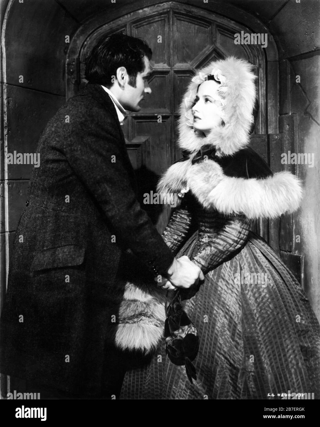 LAURENCE OLIVIER as Heathcliff and MERLE OBERON as Cathy in WUTHERING HEIGHTS 1939 director ...