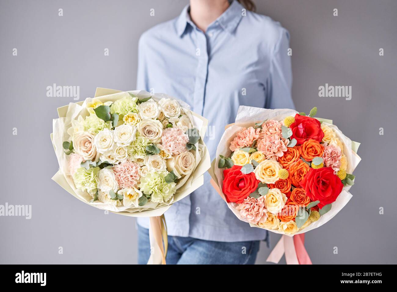 Two different color flower bouquet hi-res stock photography and images ...