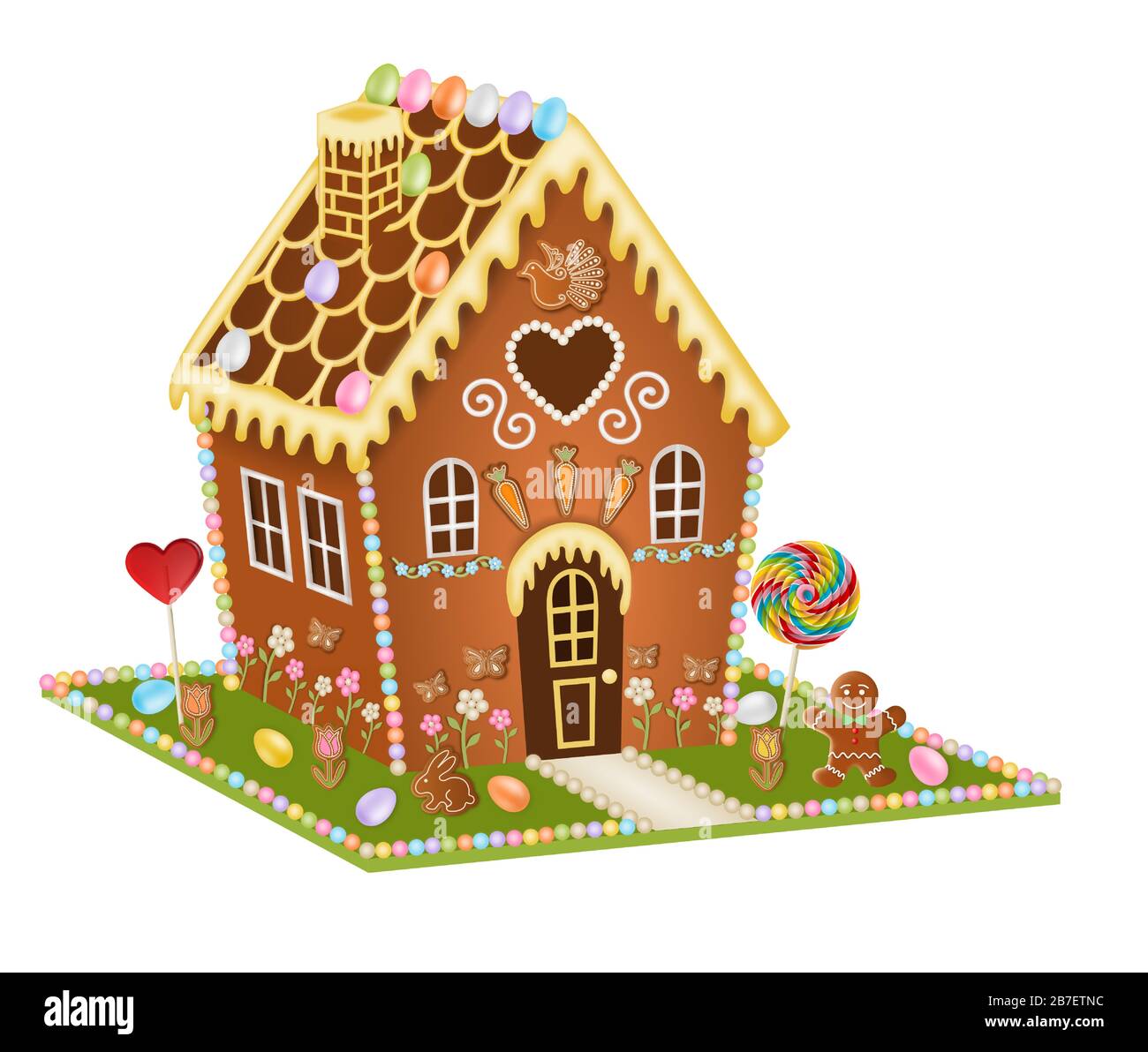 In gingerbread village Stock Vector Images - Alamy