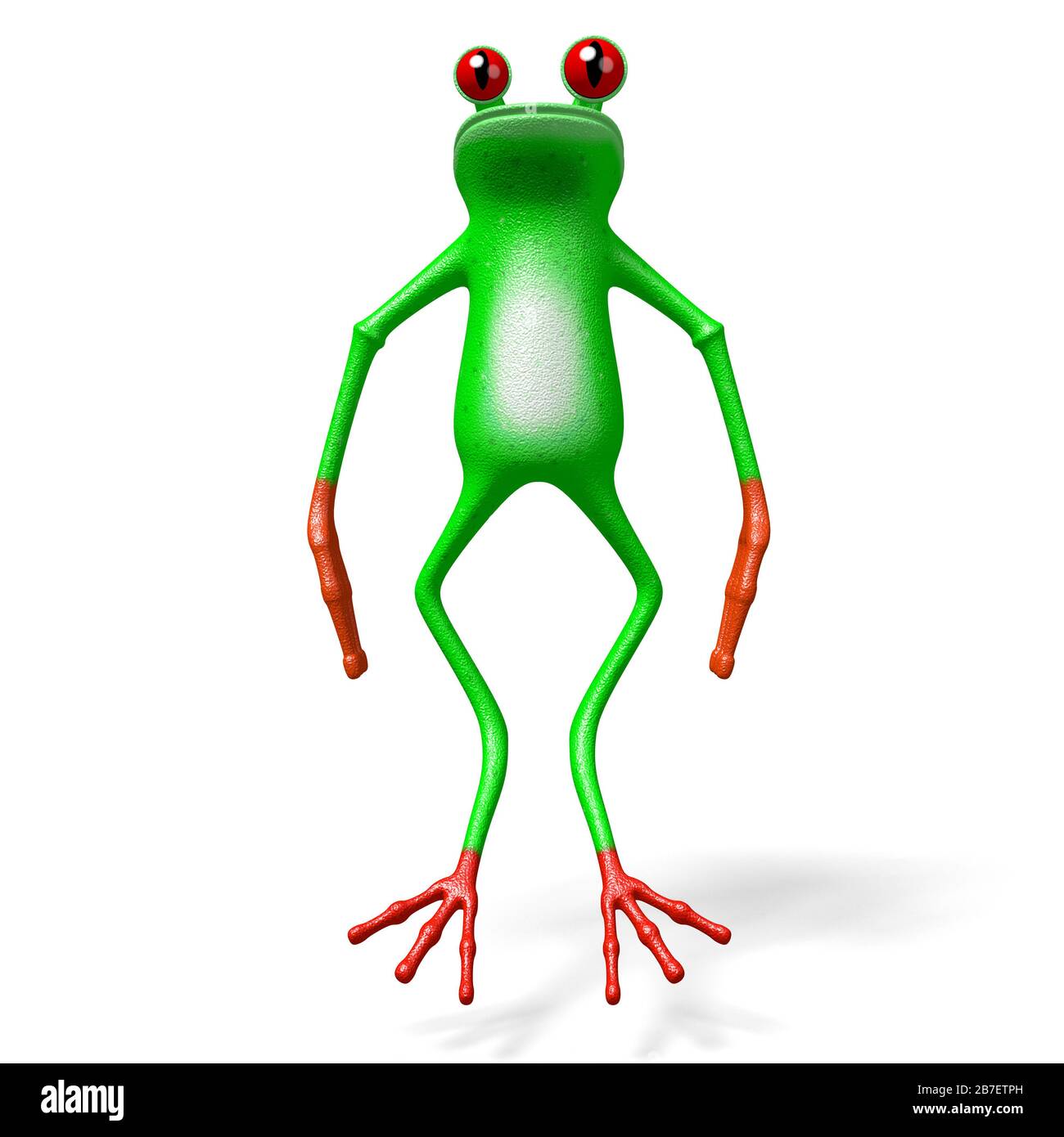 Frog cartoon character on Cut Out Stock Images & Pictures - Alamy