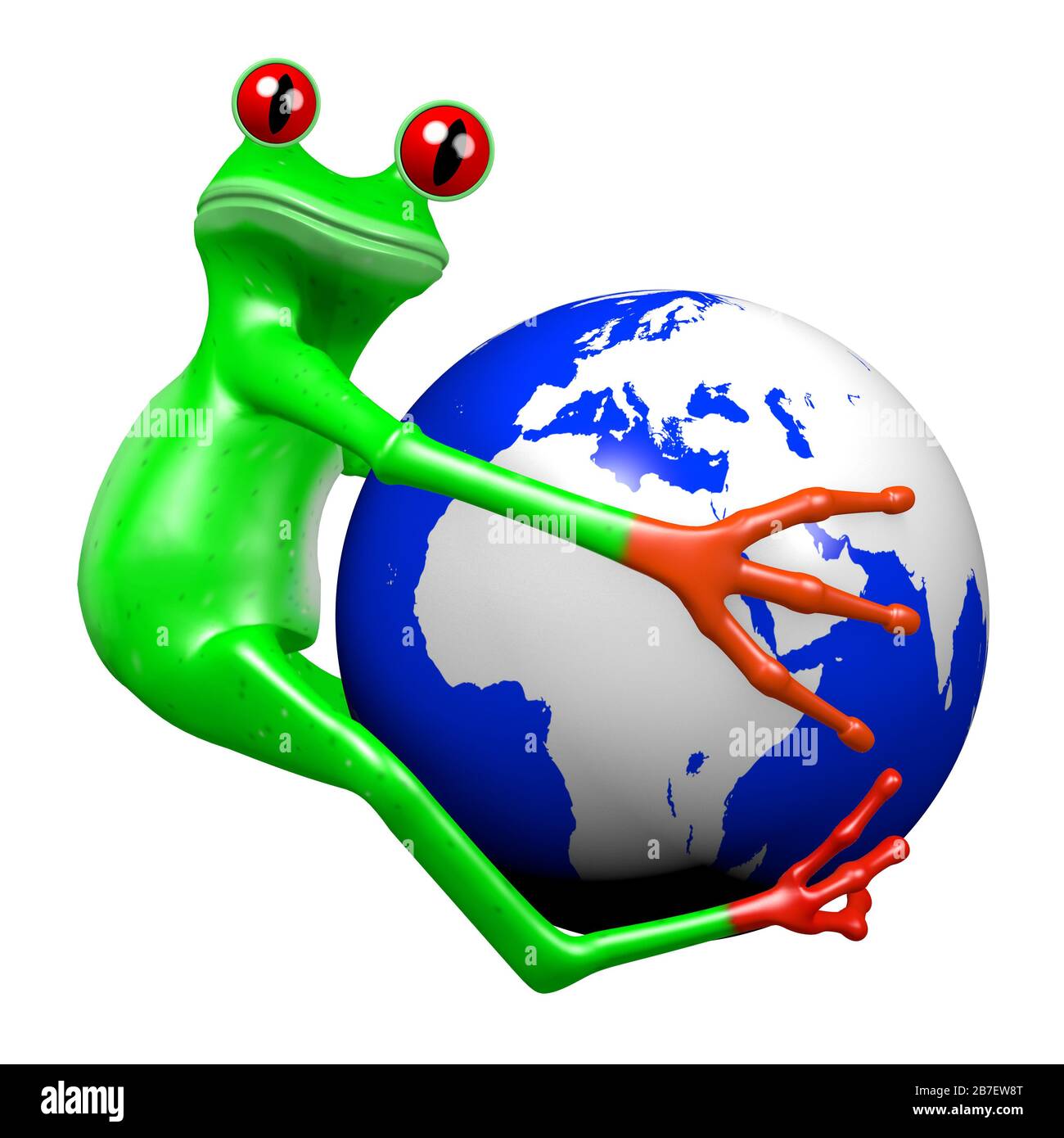 Funny earth planet cartoon illustration Cut Out Stock Images & Pictures ...