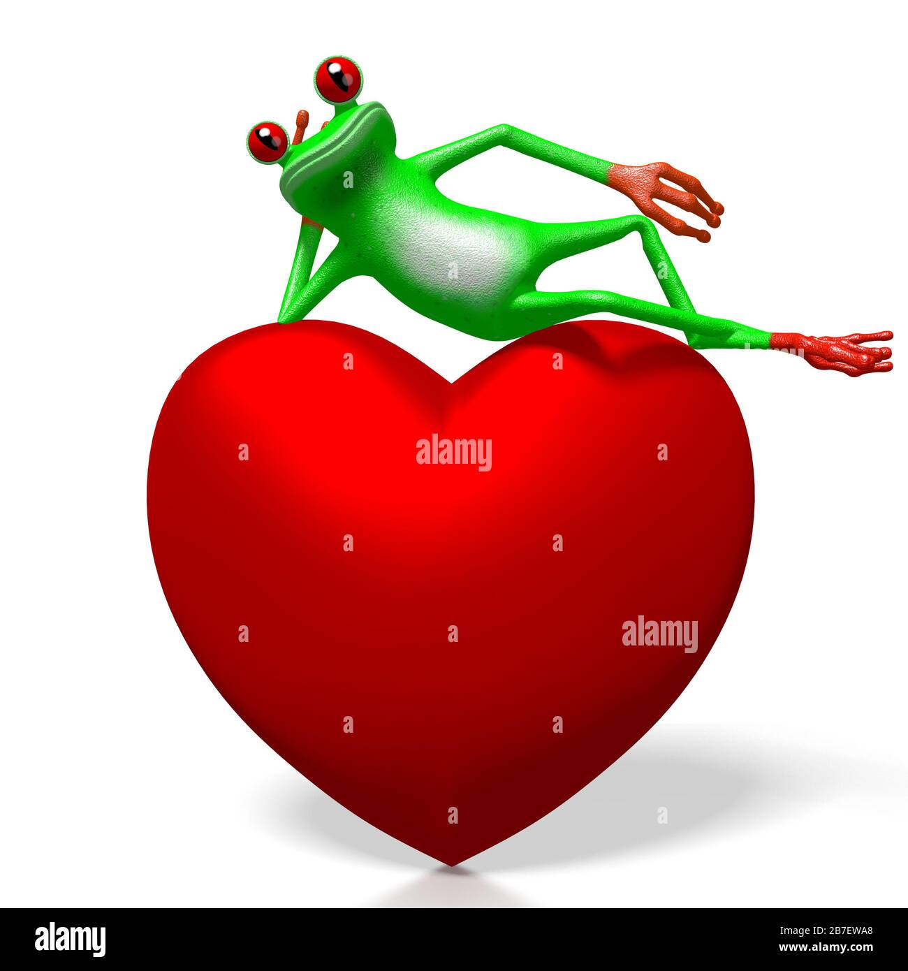 Valentine frog love illustration hi-res stock photography and images ...