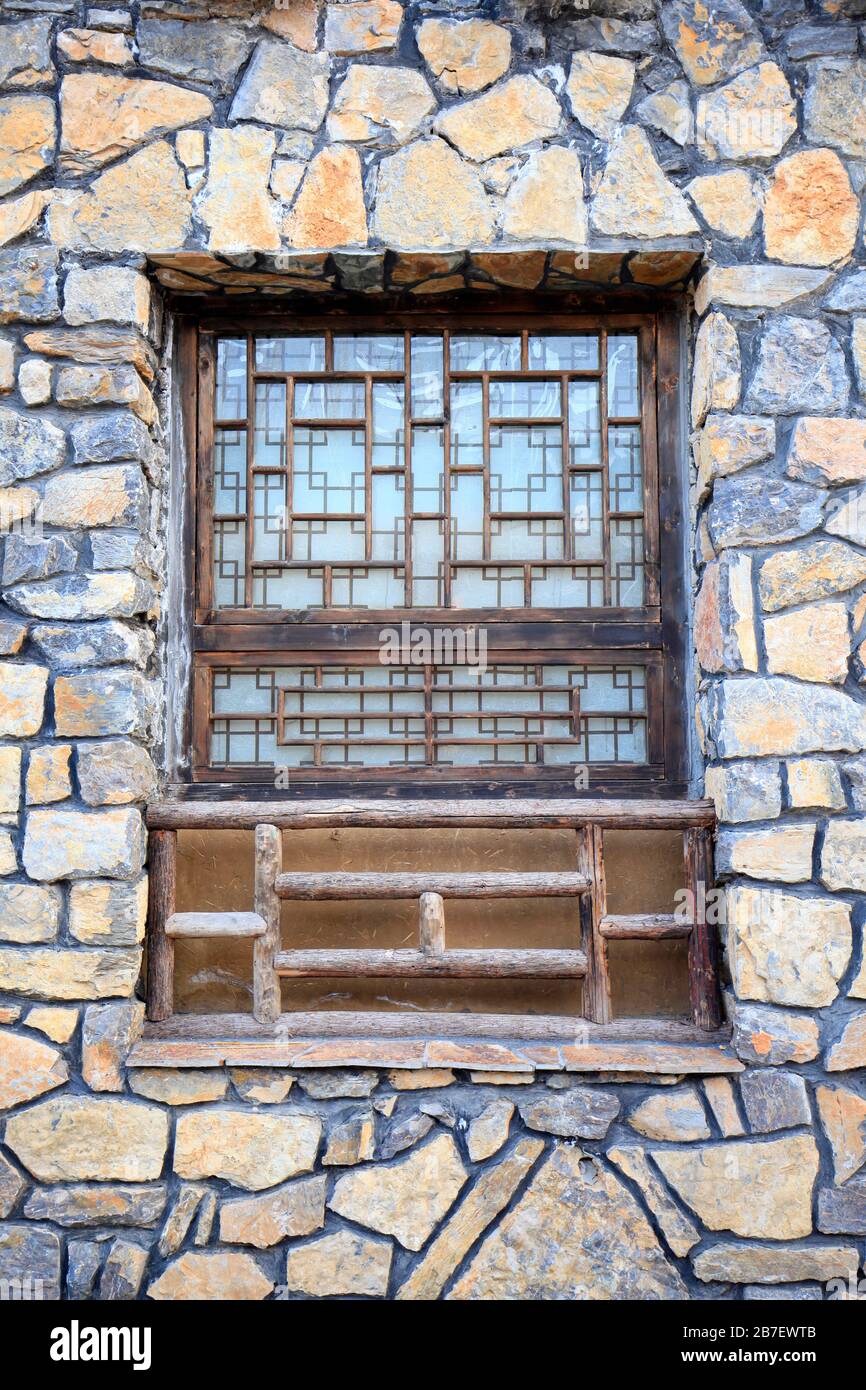 The ancient Chinese rural houses Stock Photo - Alamy
