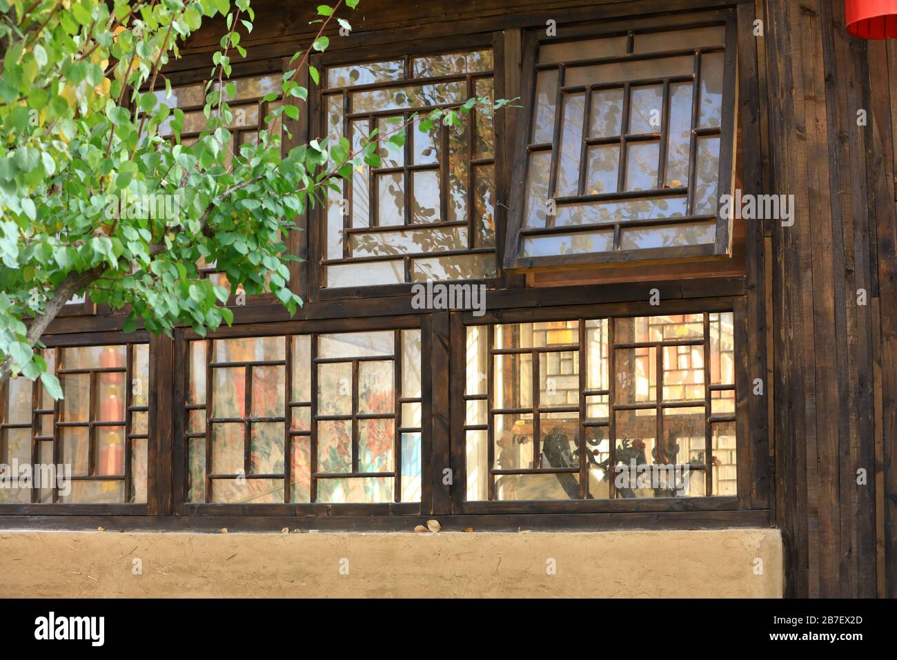 The ancient Chinese rural houses Stock Photo - Alamy