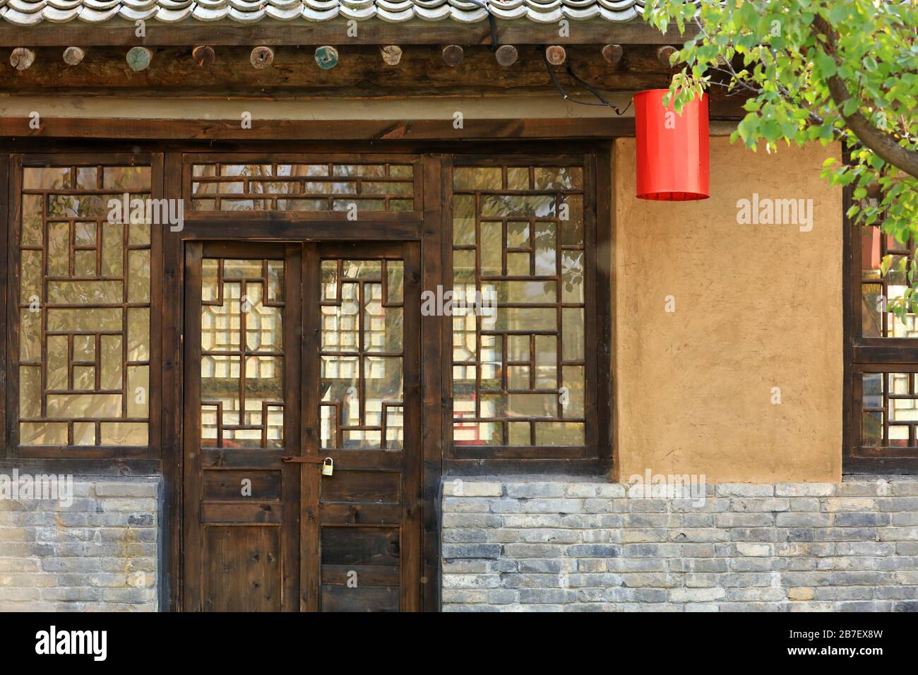 The ancient Chinese rural houses Stock Photo - Alamy
