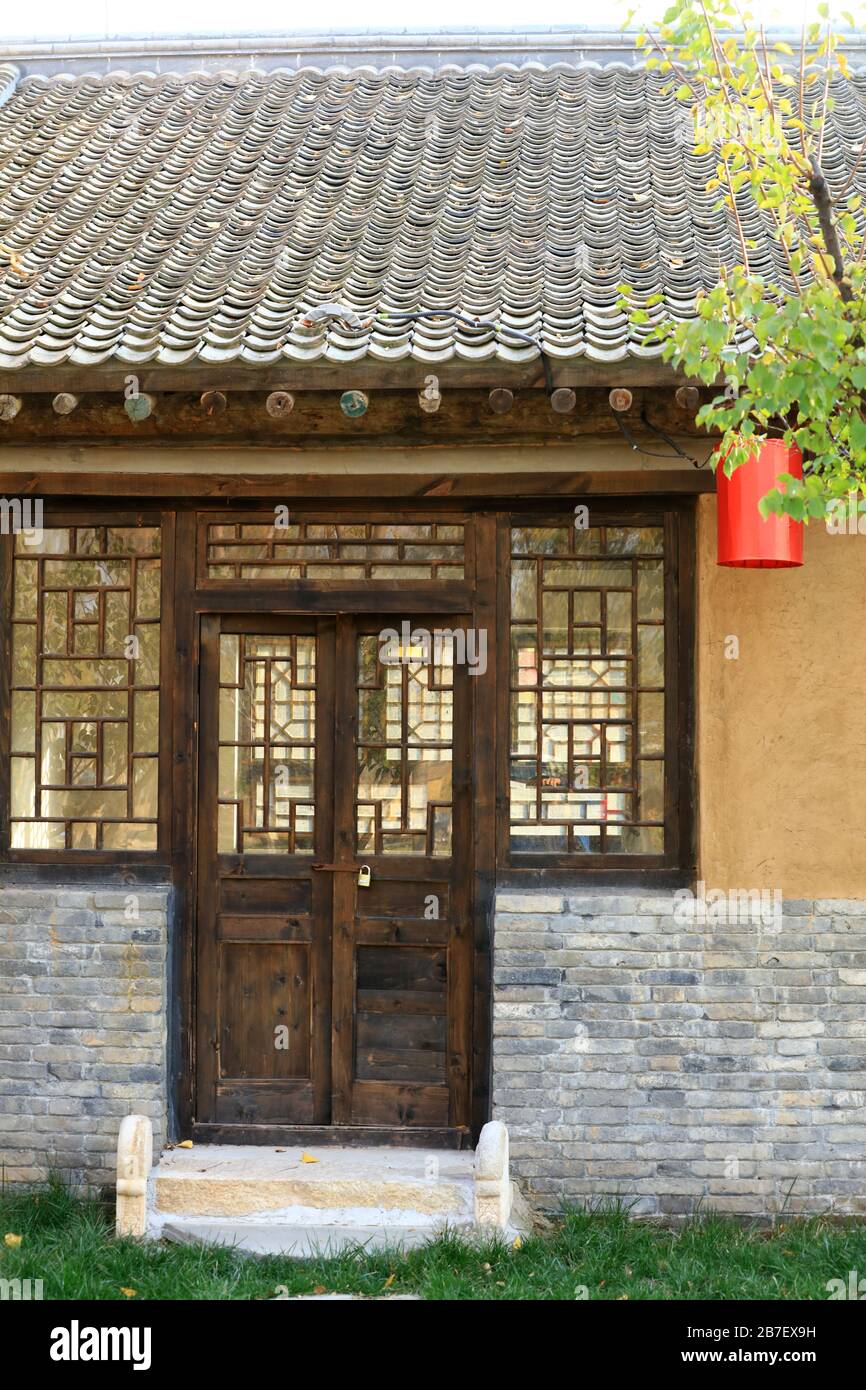 The ancient Chinese rural houses Stock Photo - Alamy