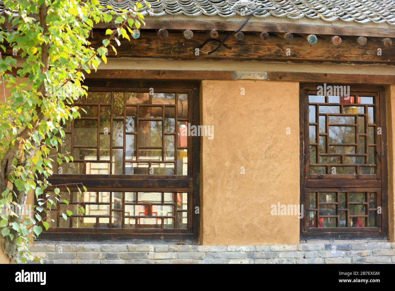 The ancient Chinese rural houses Stock Photo - Alamy