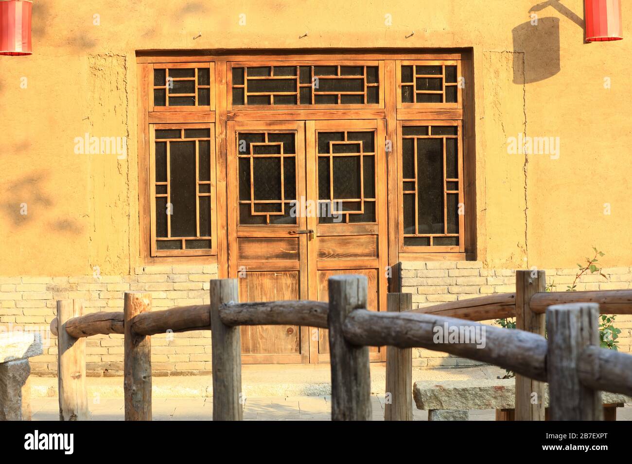 The ancient Chinese rural houses Stock Photo - Alamy