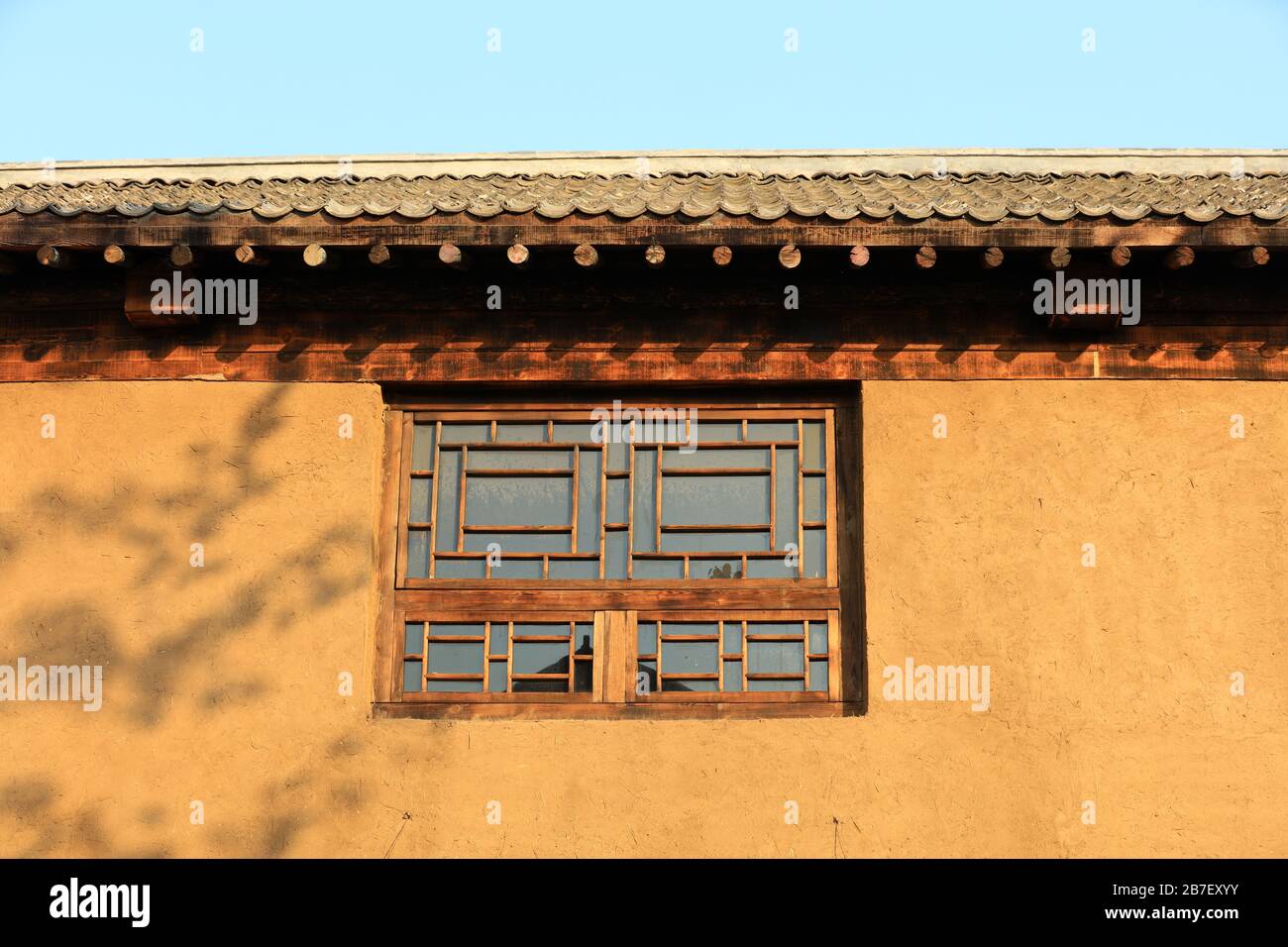The ancient Chinese rural houses Stock Photo - Alamy