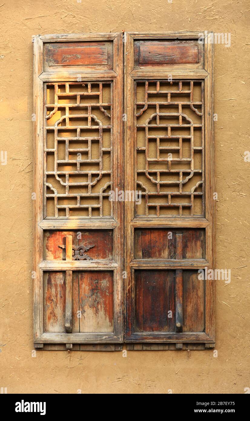 The ancient Chinese rural houses Stock Photo - Alamy