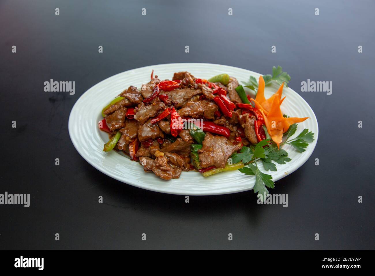 Shi shuan beef Fish from chinese cuisine Stock Photo - Alamy