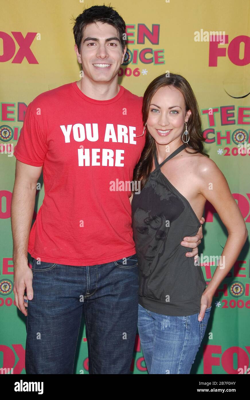Brandon Routh and Courtney Ford at the 2006 Teen Choice Awards ...