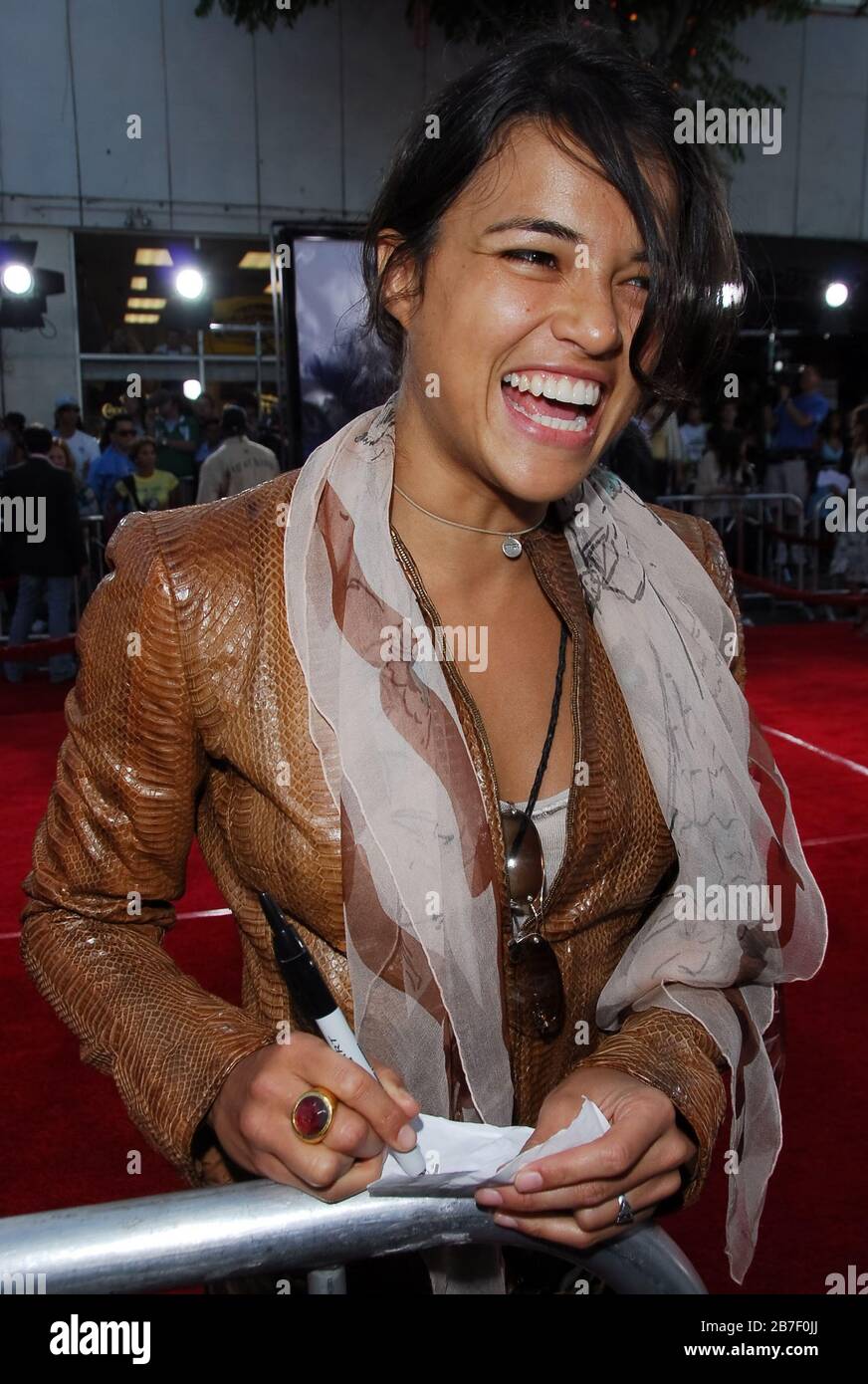 Michelle Rodriguez at the World Premiere of "Miami Vice" held at the ...